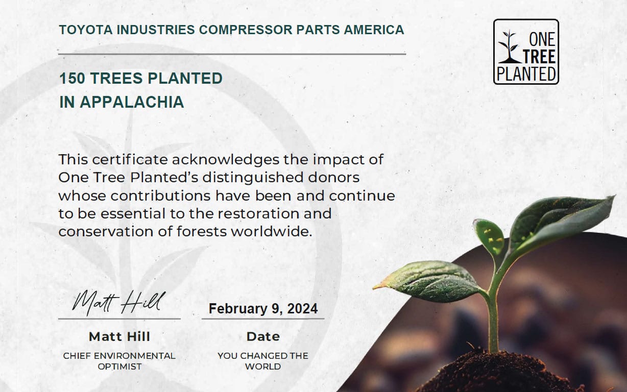 Toyota Supports Planting 150 Trees in Exchange for Used Radios Toyota ...